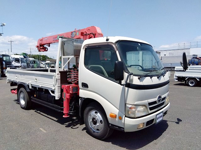 [クレーン付 平ボディ] H23 デュトロ 古河ユニック製 4段ラジコン 2.9t吊 差し違いアウトリガー リアジャッキ付 積載3t 標準ロングボディ | 株式会社東洋車輌